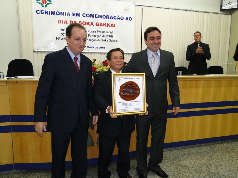 Dia da Soka Gakai é comemorado na Câmara — Câmara Municipal